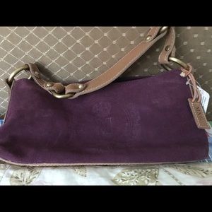 Bags | Brand New Raspberry Velour Shoulder Bag From Spain | Poshmark